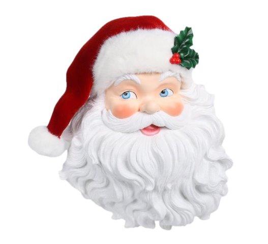 Santa Head Wall Hanging – Delights Home & Gift